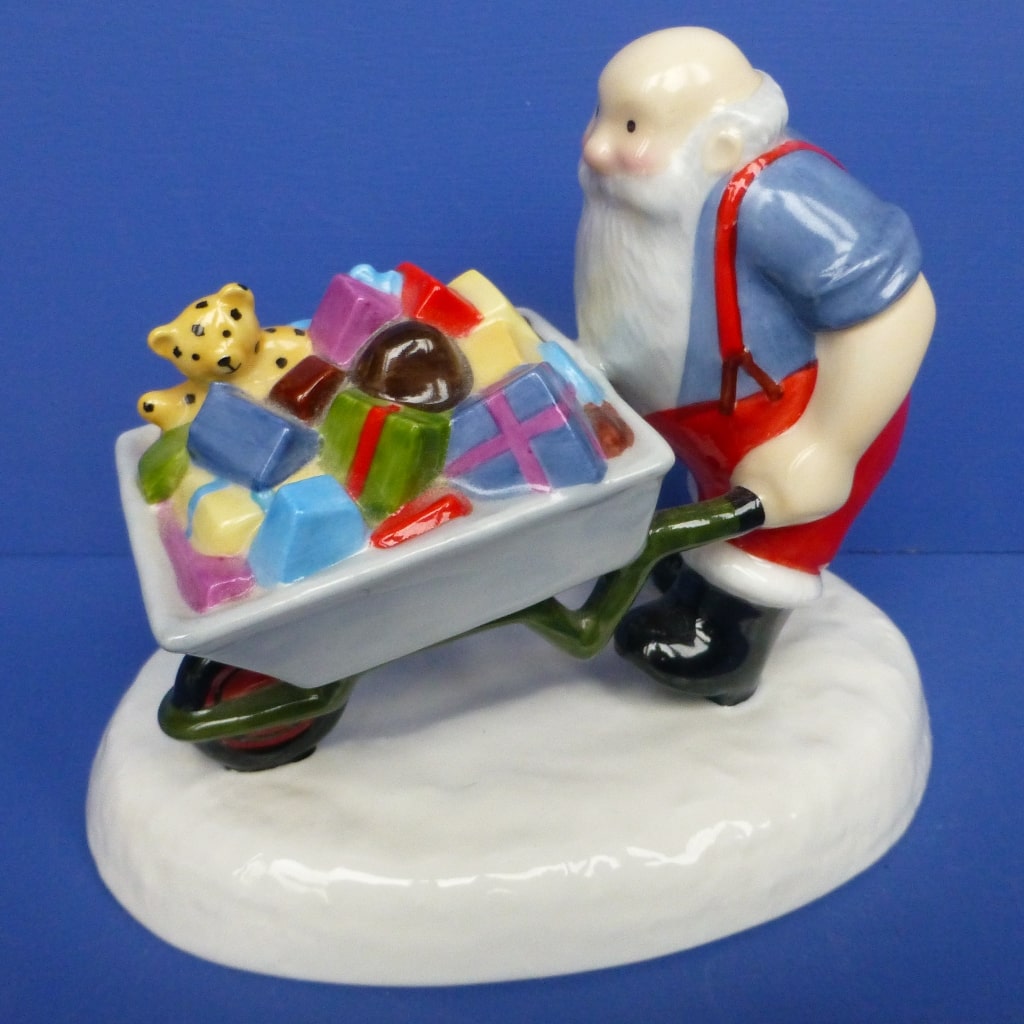 Coalport Father Christmas And Snowman Figurine - Almost There - Boxed ...