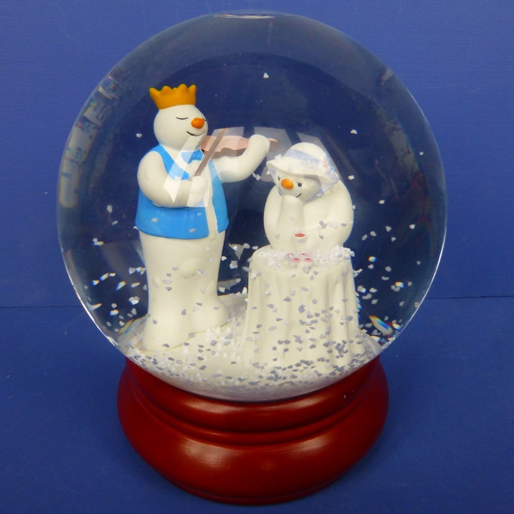Coalport Limited Edition The Snowman Snow Globe - At The Party (Boxed ...