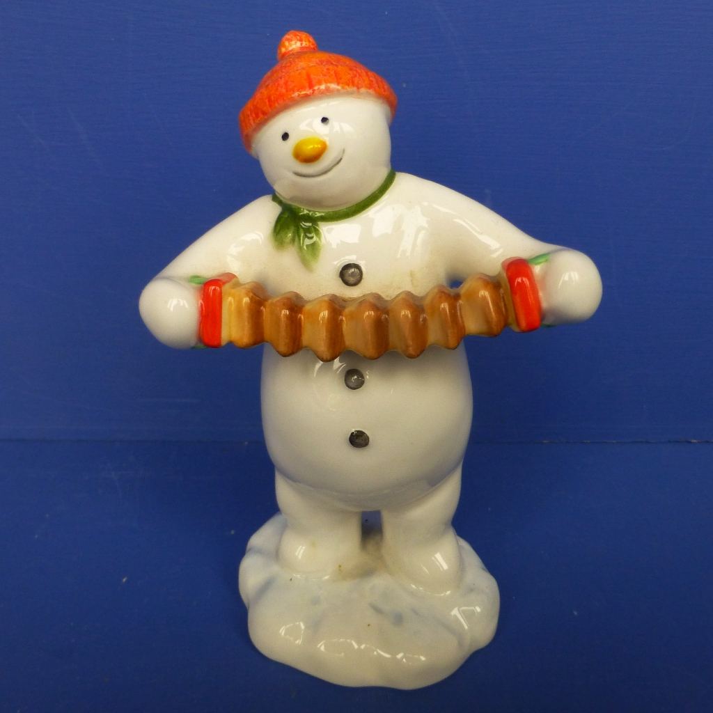 John Beswick Snowman Figurine - Accordian Snowman JBS9 (Boxed) – Peak ...