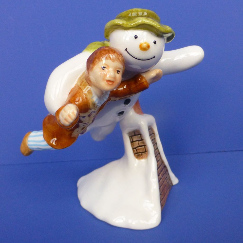 John Beswick Snowman Figurine - Snowman & James Flying JBS1 (Boxed ...