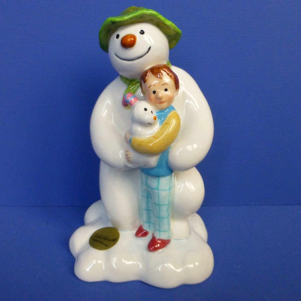 John Beswick Snowman Figurine - The Snowman Kneeling With Billy & The ...