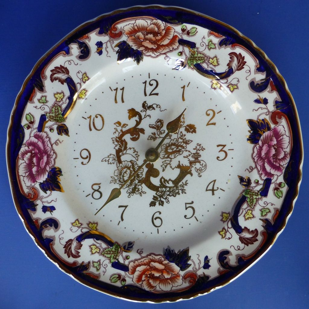 Masons Ironstone - Blue Mandalay Wall Clock – Peak Antiques and ...