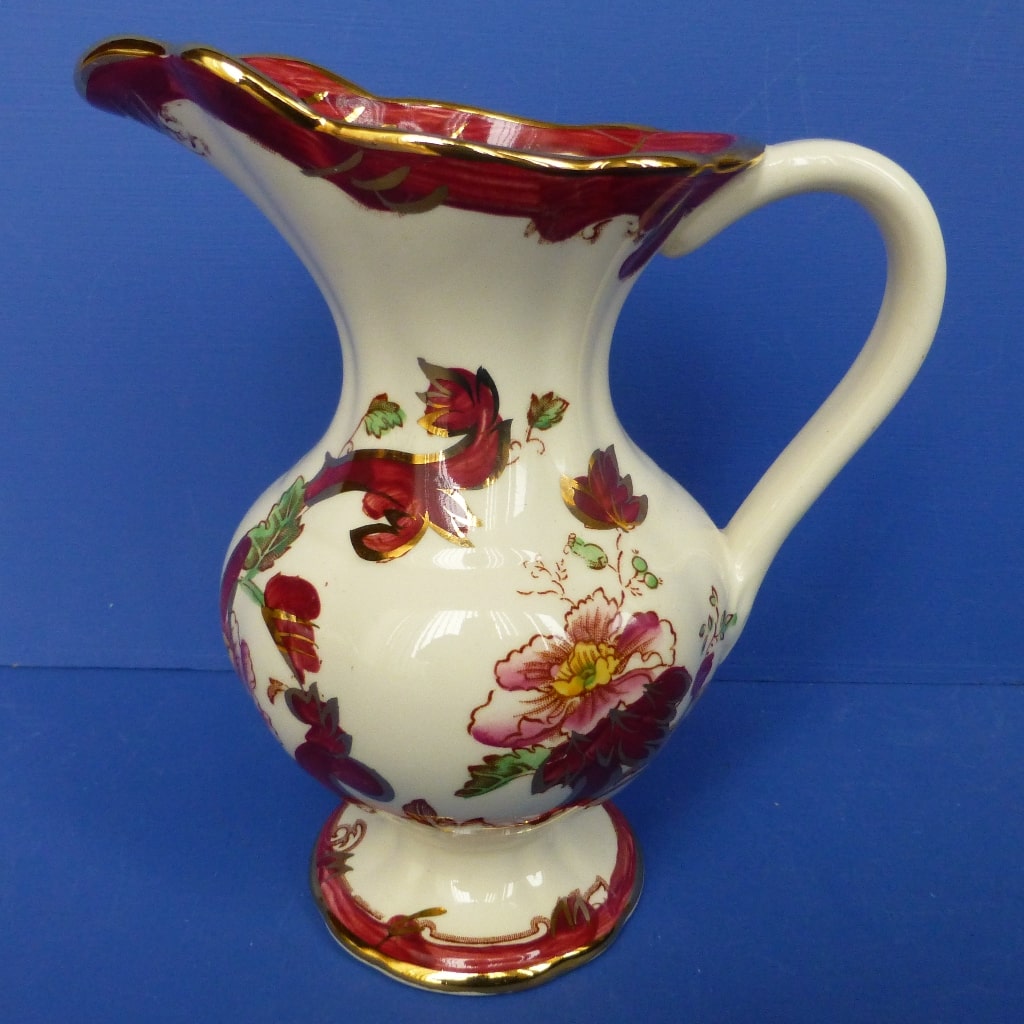 Masons Ironstone - Red Mandalay Jug – Peak Antiques and Collectables