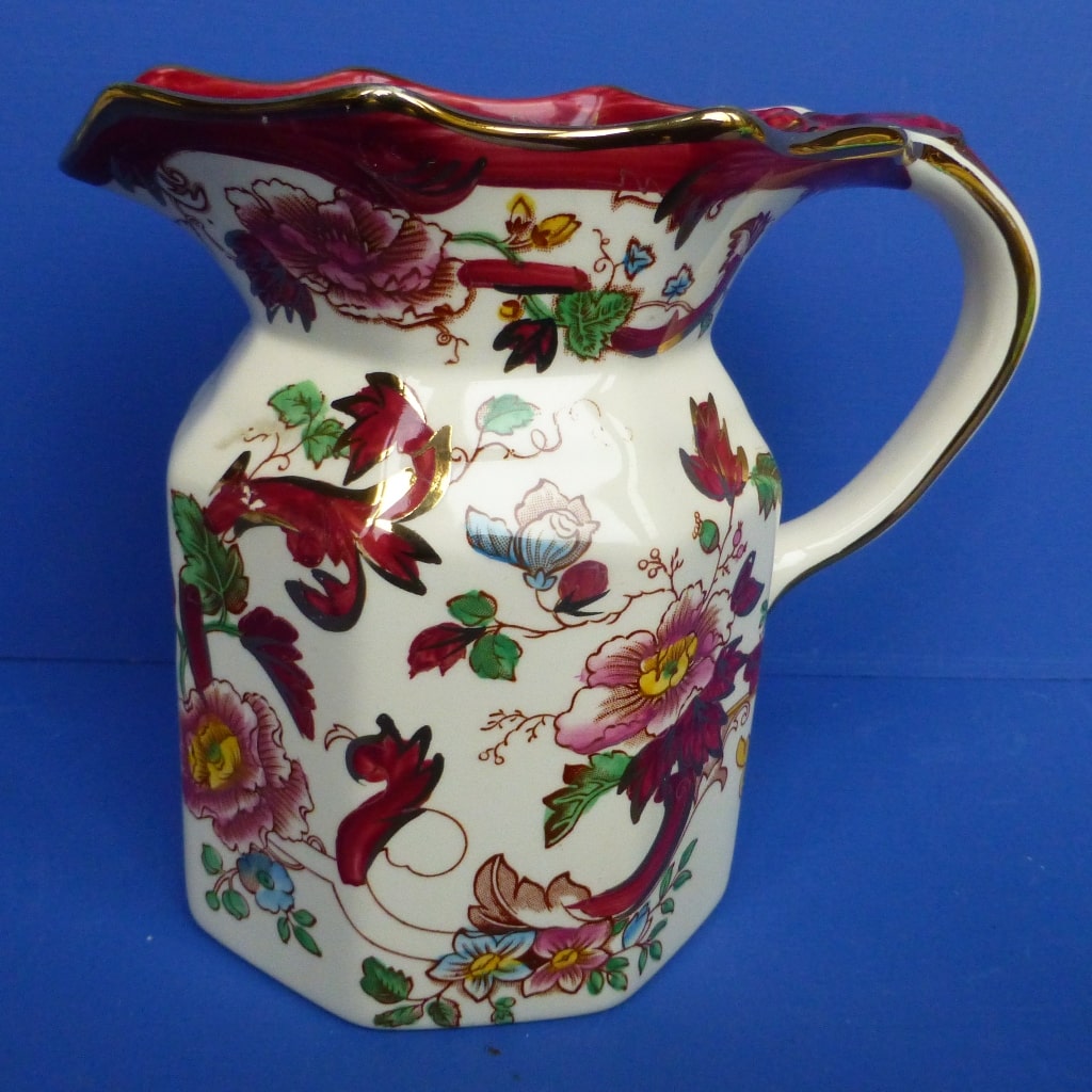 Masons Ironstone - Red Mandalay Fenton Jug – Peak Antiques and Collectables