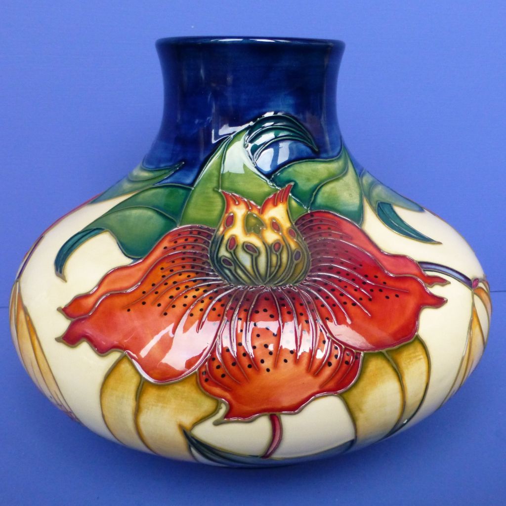 Moorcroft Large Vase - Anna Lily By Nicola Slaney – Peak Antiques and ...