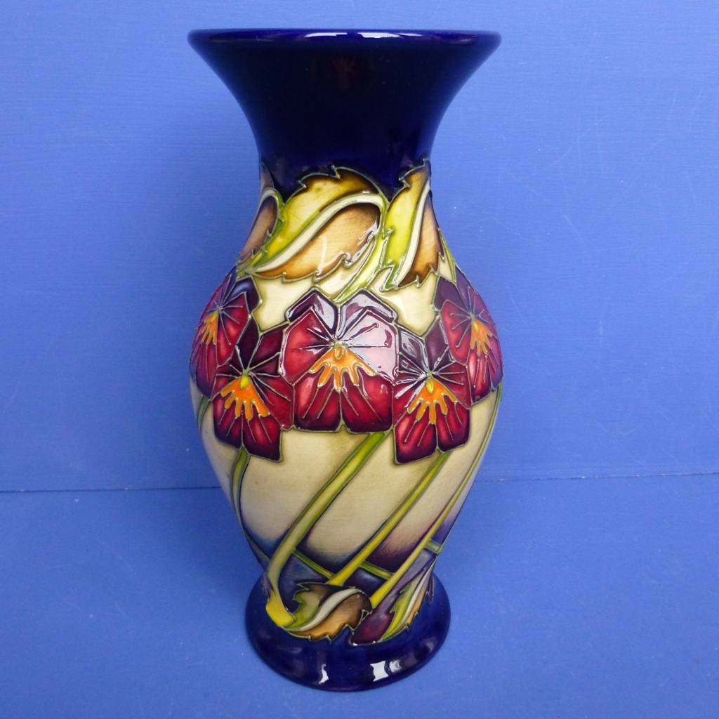 Moorcroft Vase - Dame's Pansy By Kerry Goodwin – Peak Antiques and ...