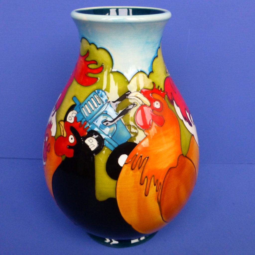 Moorcroft Vase - Home To Roost By Kerry Goodwin – Peak Antiques and ...