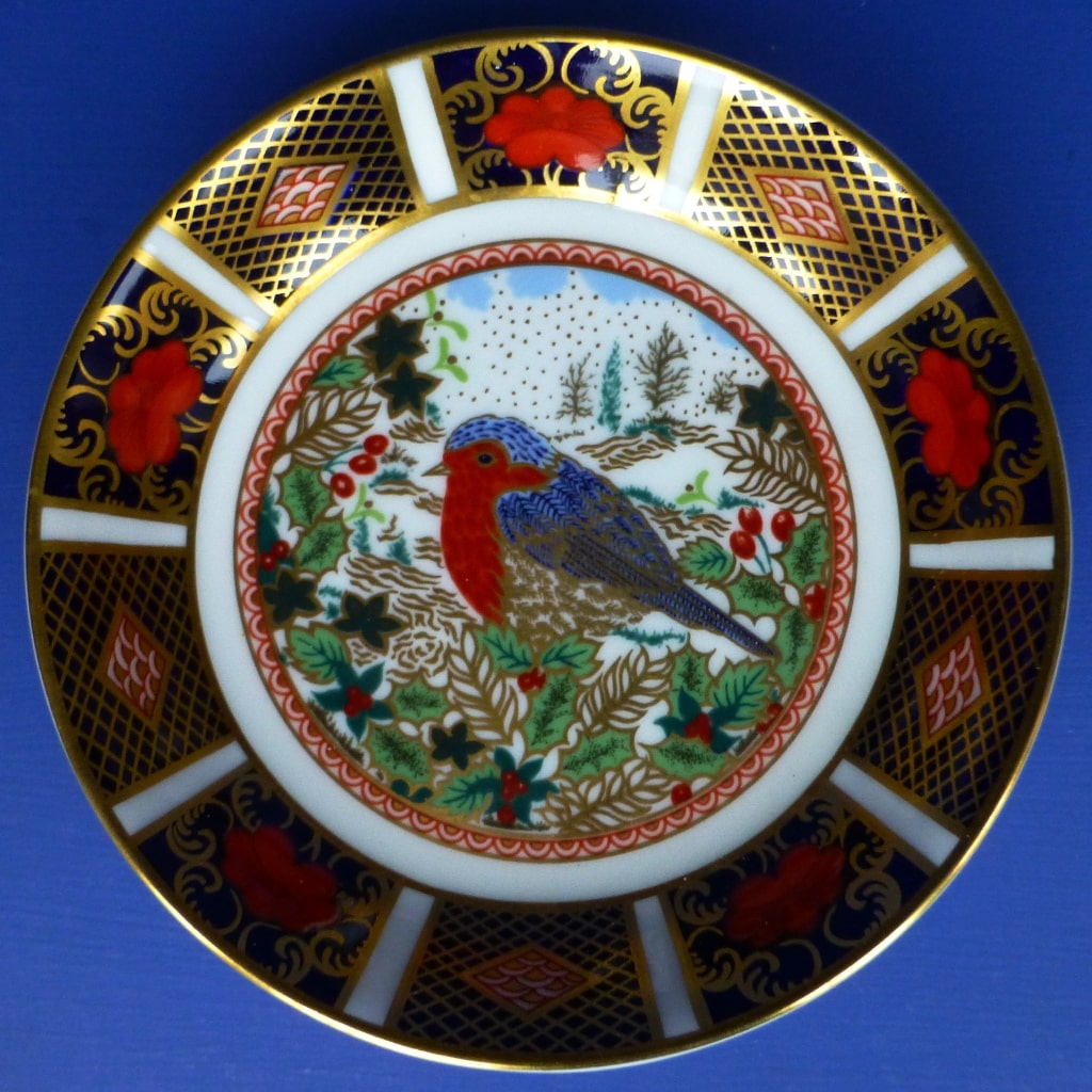 Royal Crown Derby Old Imari 1128 Christmas Robin Tray (Boxed) – Peak ...