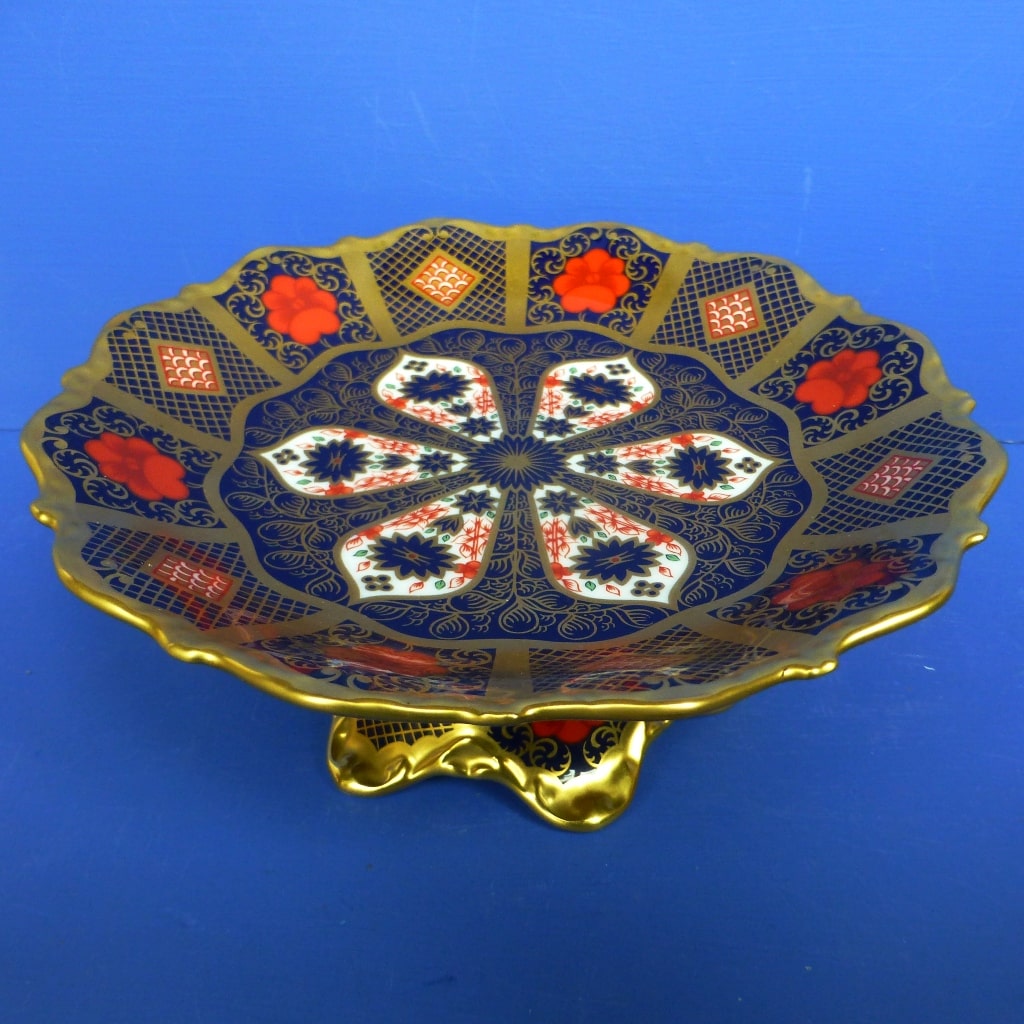 Royal Crown Derby Old Imari 1128 SGB (Solid Gold Band) Tazza – Peak ...