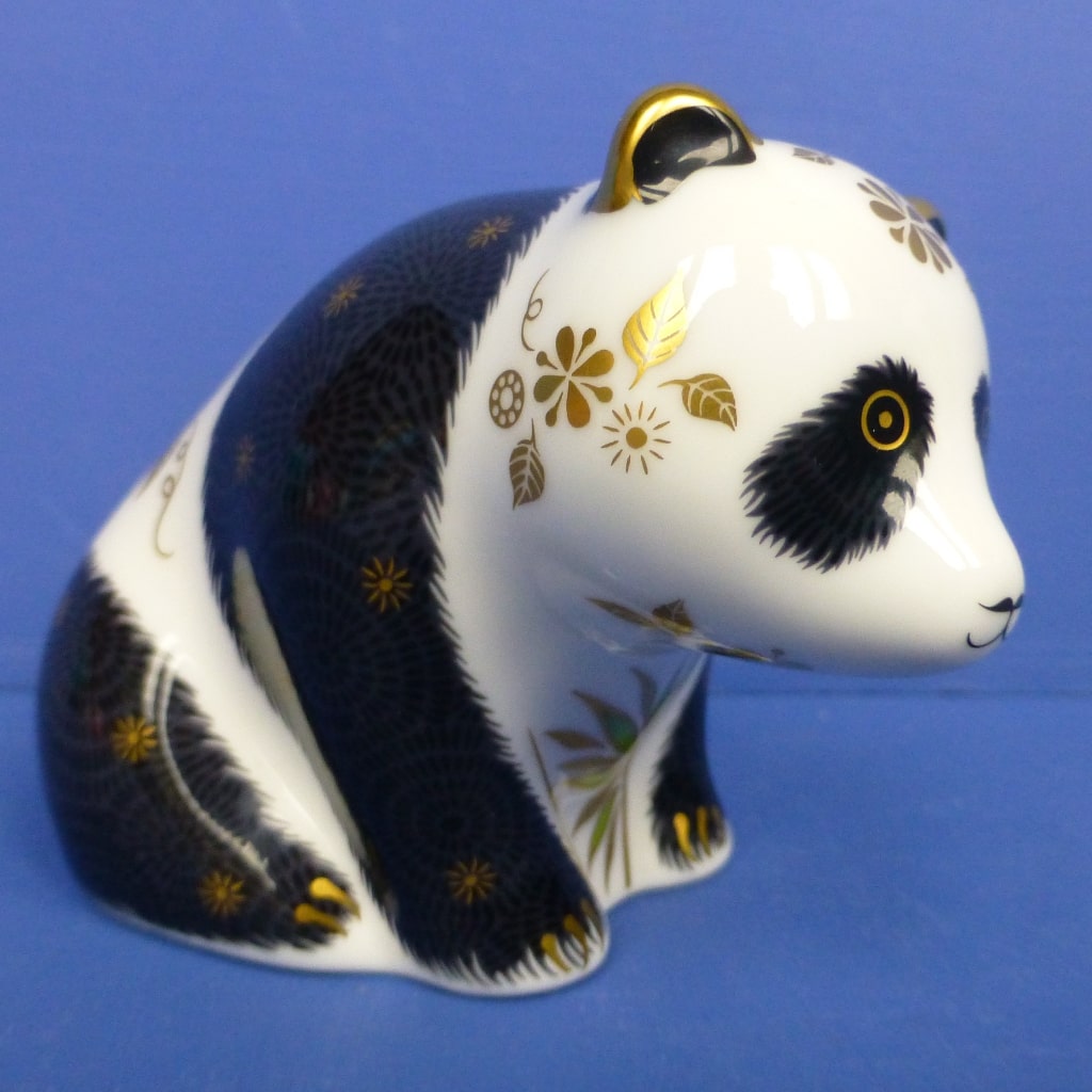 Royal Crown Derby Paperweight - Panda Cub Sitting (Boxed) – Peak ...