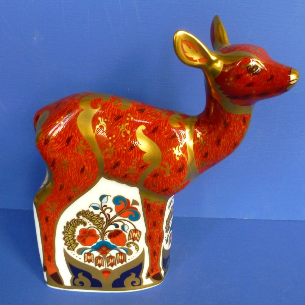 Royal Crown Derby Signature Pre-Release Paperweight - Sherwood Fawn (B ...