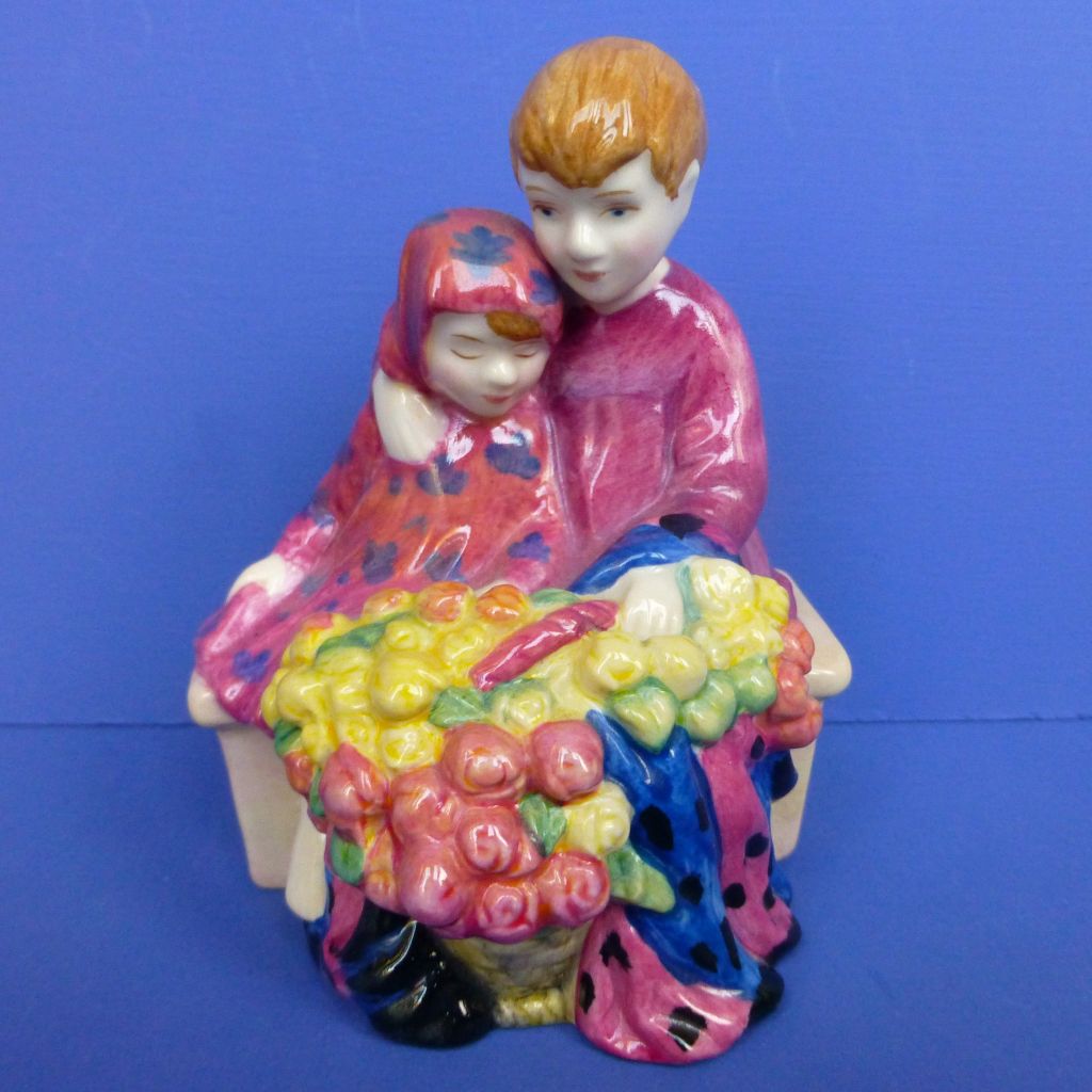 Royal Doulton Miniature Street Vendors Figurine - Flower Seller's Chil ...