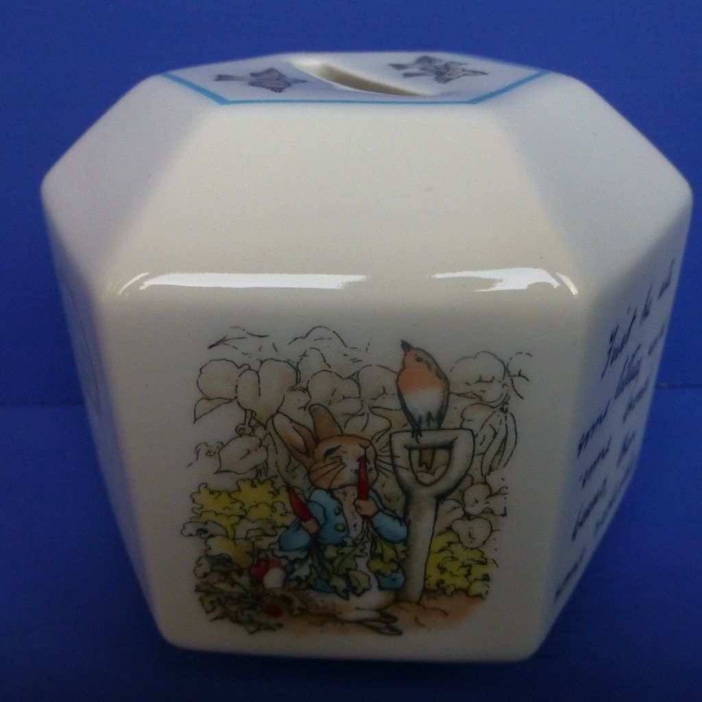 Wedgwood Beatrix Potter Peter Rabbit Centenary Money Box – Peak ...