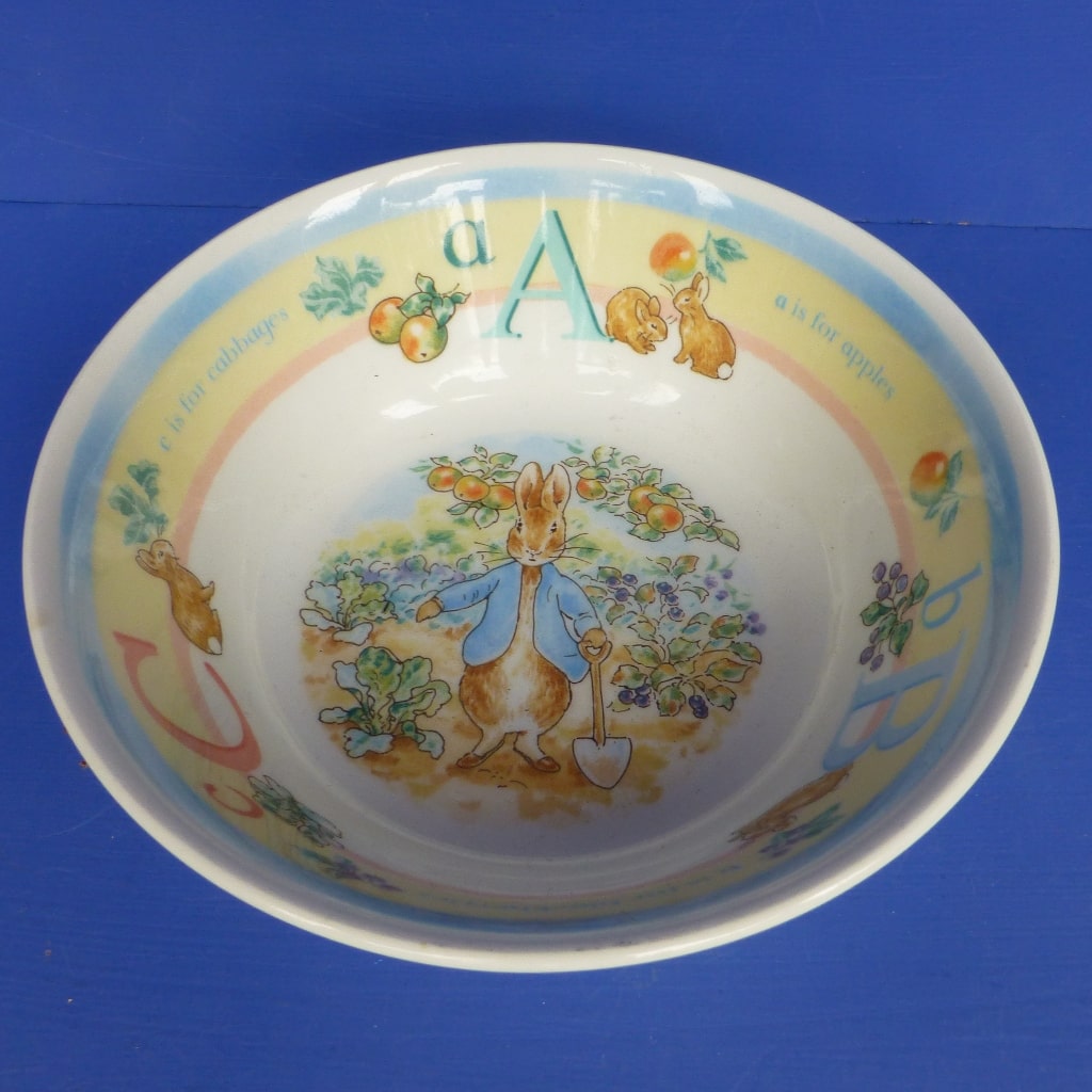 Wedgwood Beatrix Potter Cereal Bowl - Peter Rabbit ABC Alphabet – Peak ...