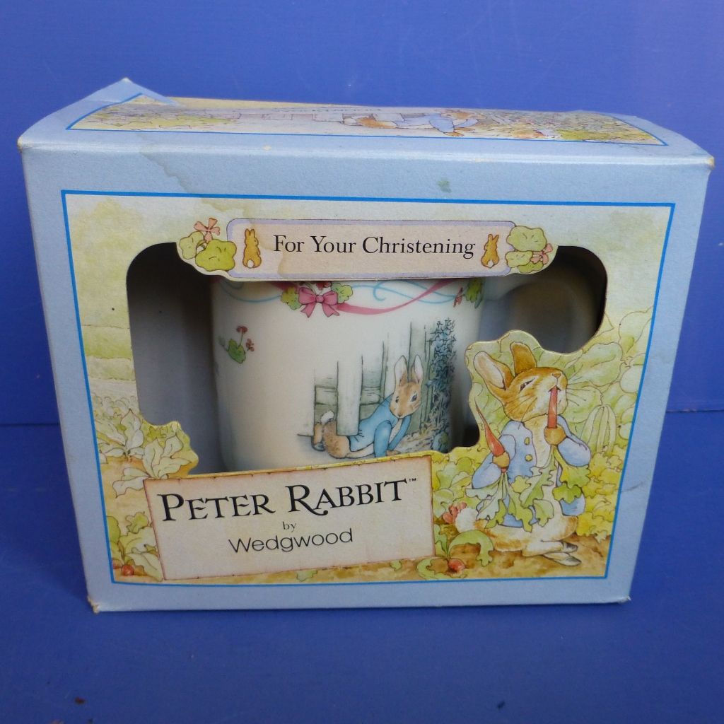 Wedgwood Beatrix Potter Christening Beaker - Peter Rabbit (Boxed ...