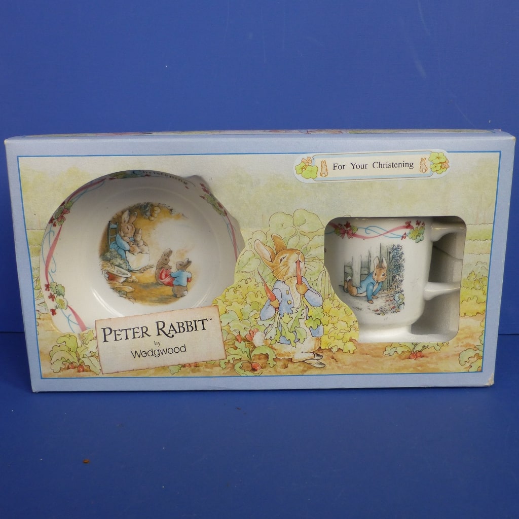 Wedgwood Beatrix Potter Christening Two Piece Set - Peter Rabbit (Boxe ...