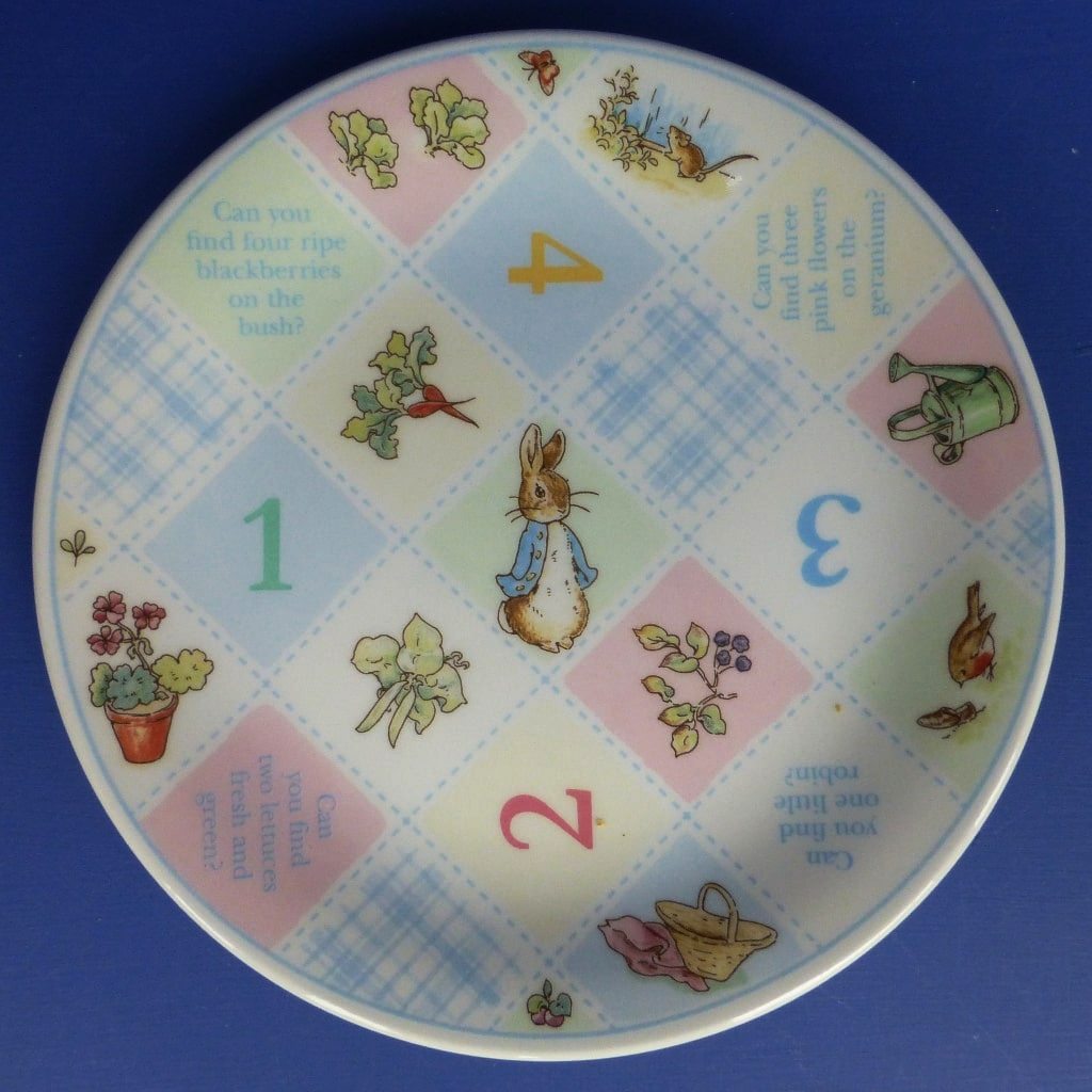 Wedgwood Beatrix Potter Peter Tea Plate - Peter Rabbit Counting – Peak ...
