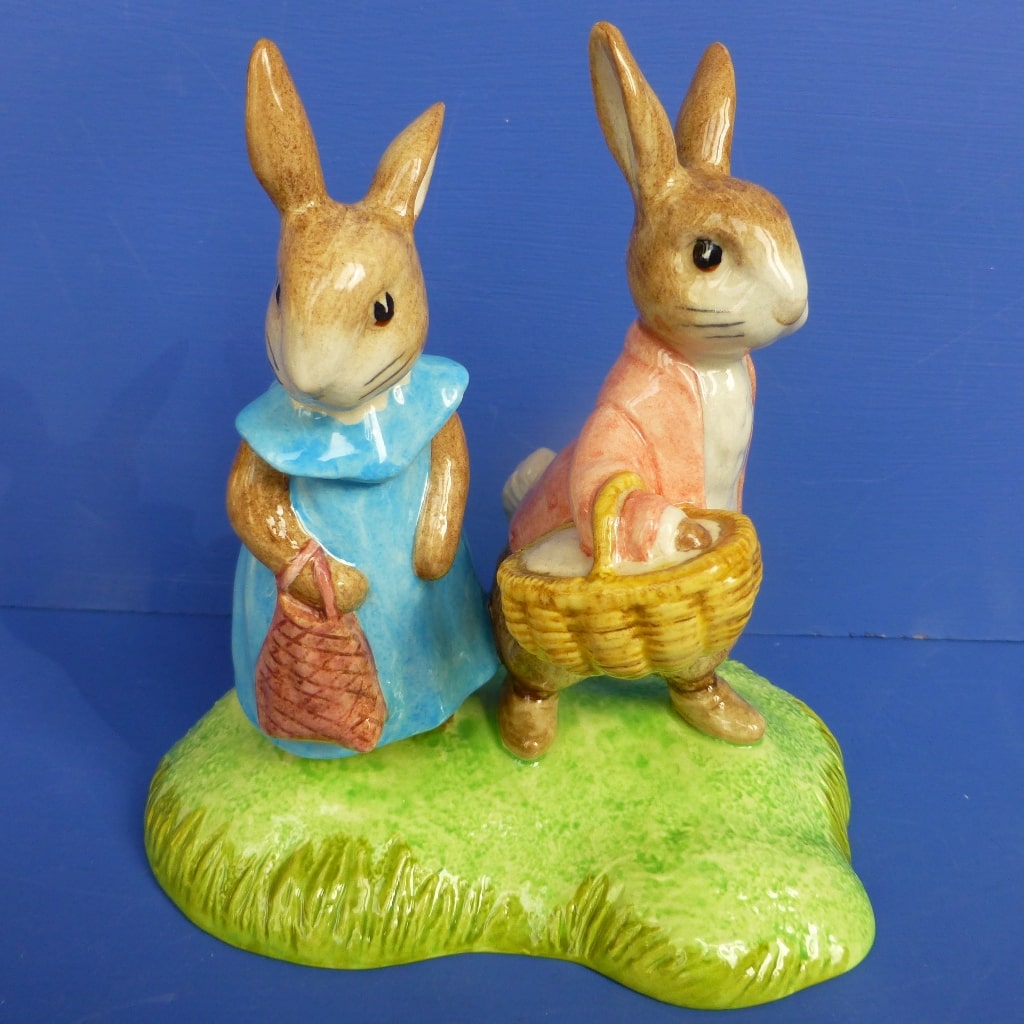 Beswick Beatrix Potter Figurine - Flopsy and Benjamin Bunny – Peak ...