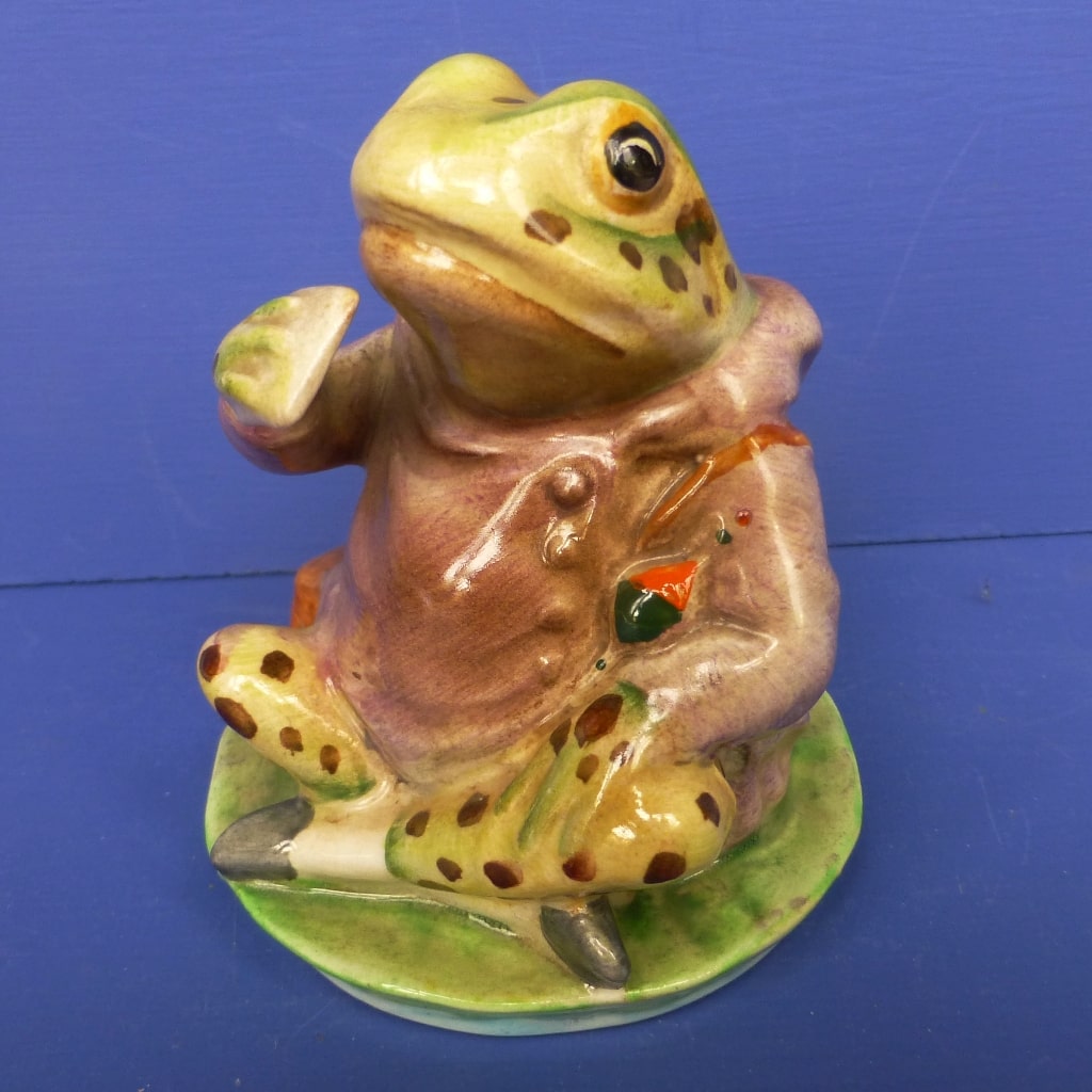 Beswick Beatrix Potter Figurine - Mr Jeremy Fisher (Gold Backstamp) BP ...