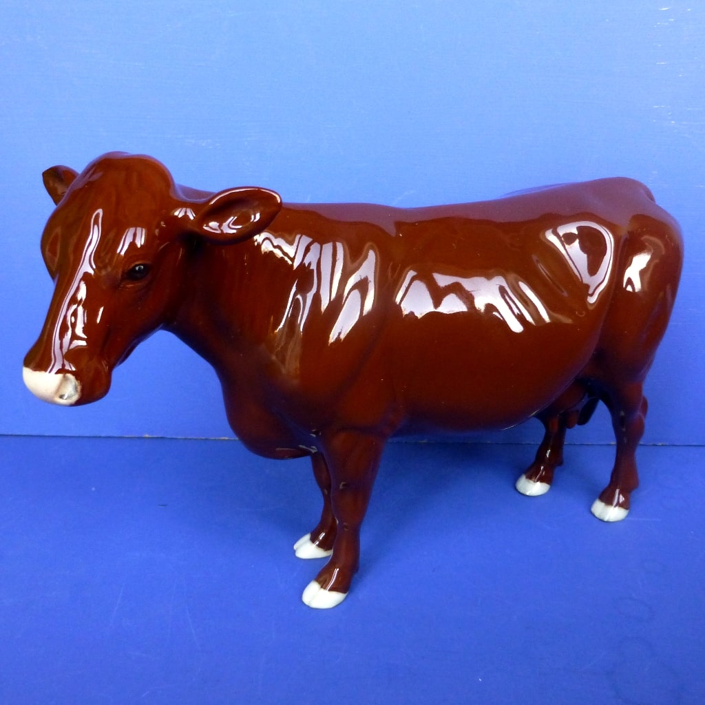 Beswick Rare Breeds Red Poll Cow Model No 4111 – Peak Antiques and ...