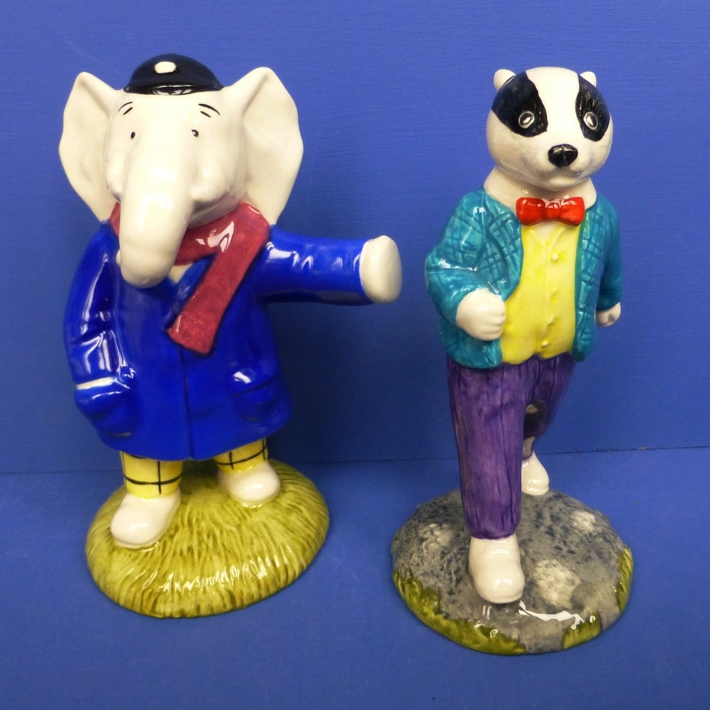 Beswick Limited Edition Rupert The Bear Figurines - Bill Badger & Edwa ...