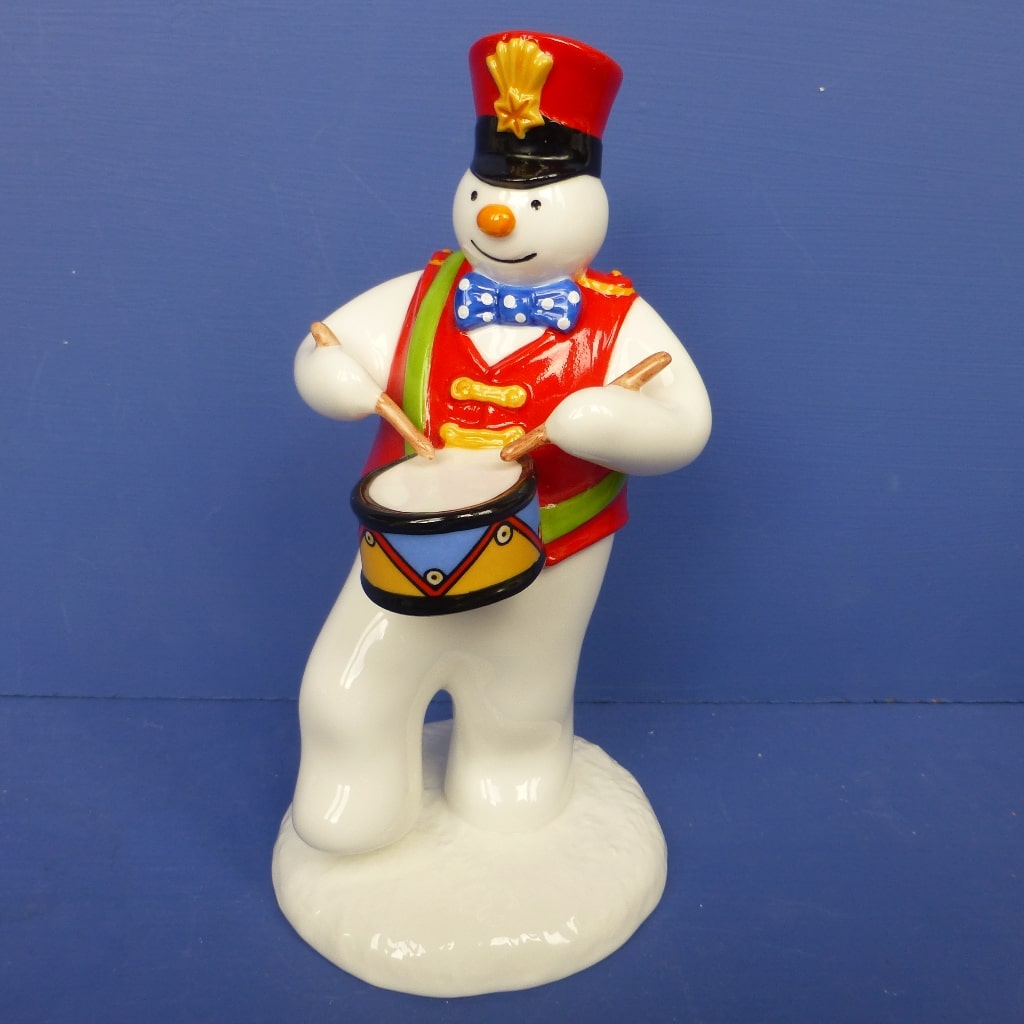 Coalport Limited Edition Snowman Figurine - The Drummer - Boxed – Peak ...