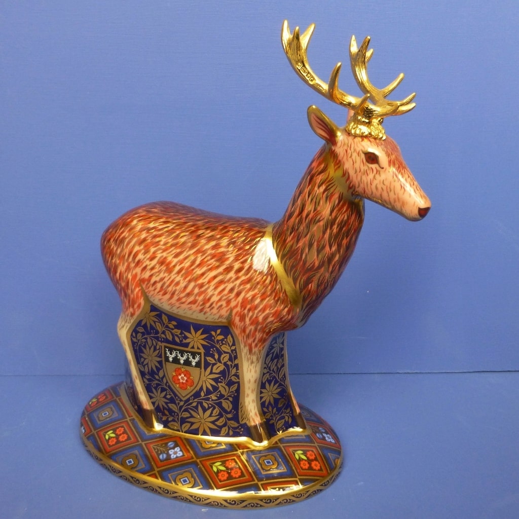 Royal Crown Derby Limited Edition Paperweight - Heraldic Derbyshire St ...