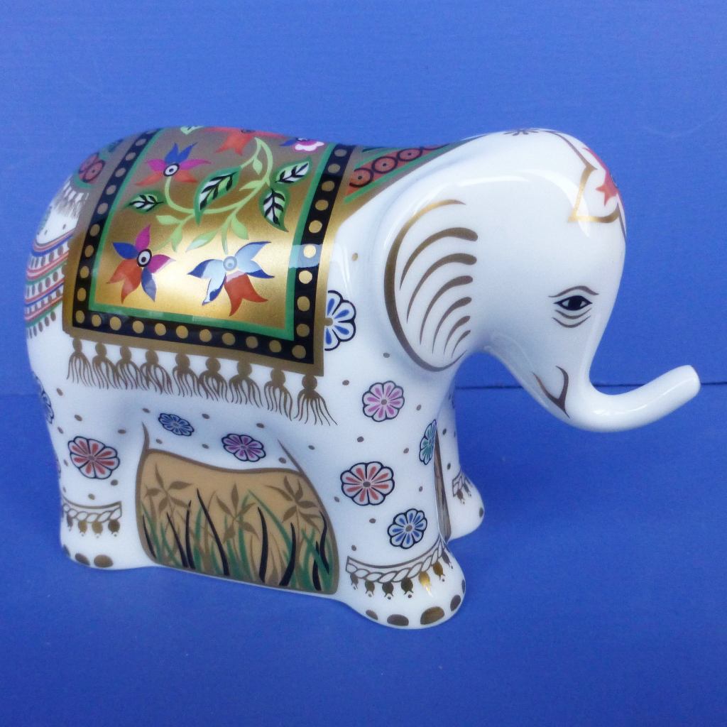 Royal Crown Derby Paperweight - Infant Indian Elephant (Boxed) – Peak ...