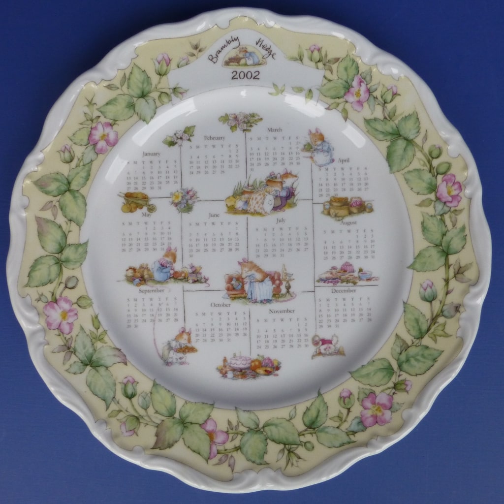 Royal Doulton Brambly Hedge Calendar Plate - 2002 – Peak Antiques and ...
