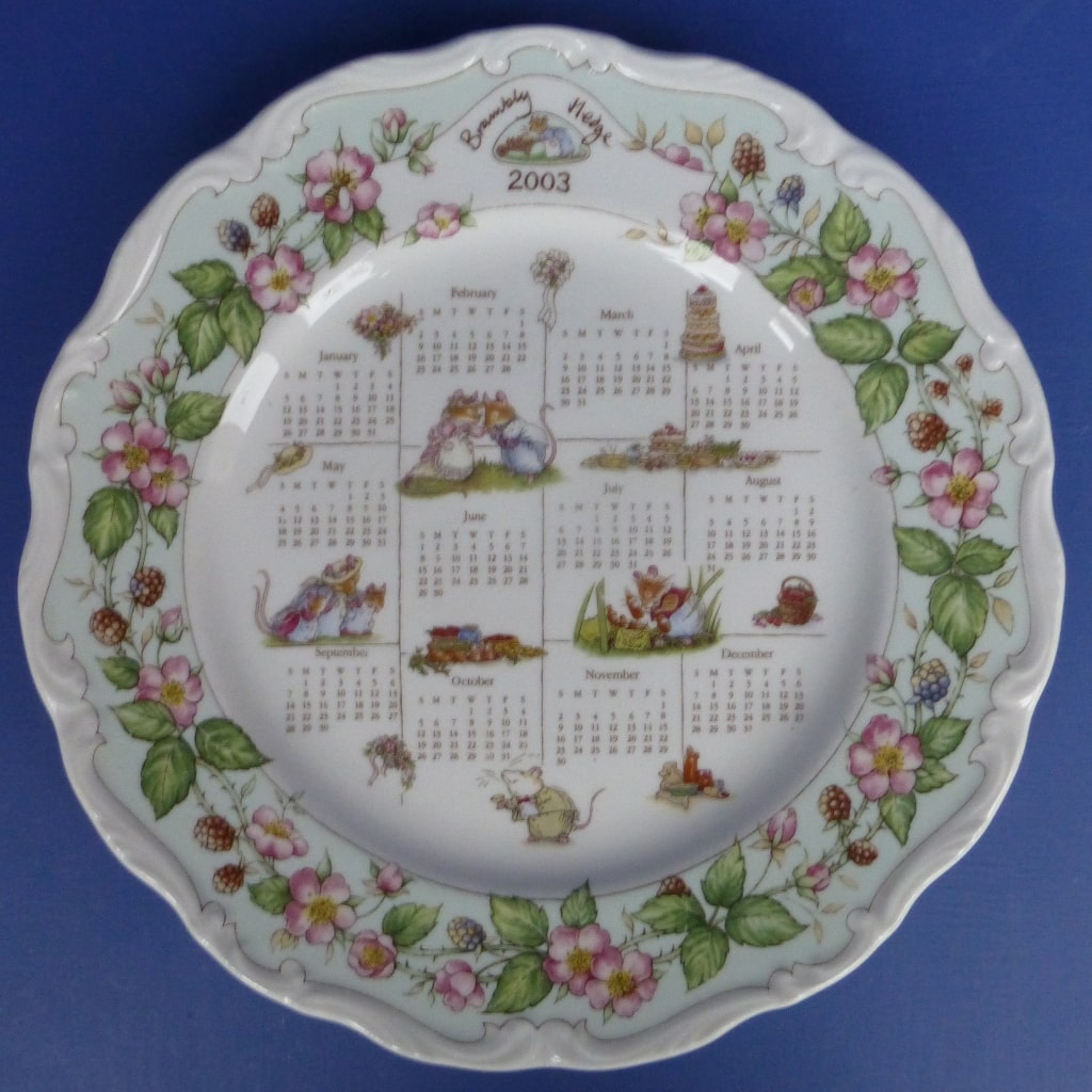 Royal Doulton Brambly Hedge Calendar Plate - 2003 (Boxed) – Peak ...