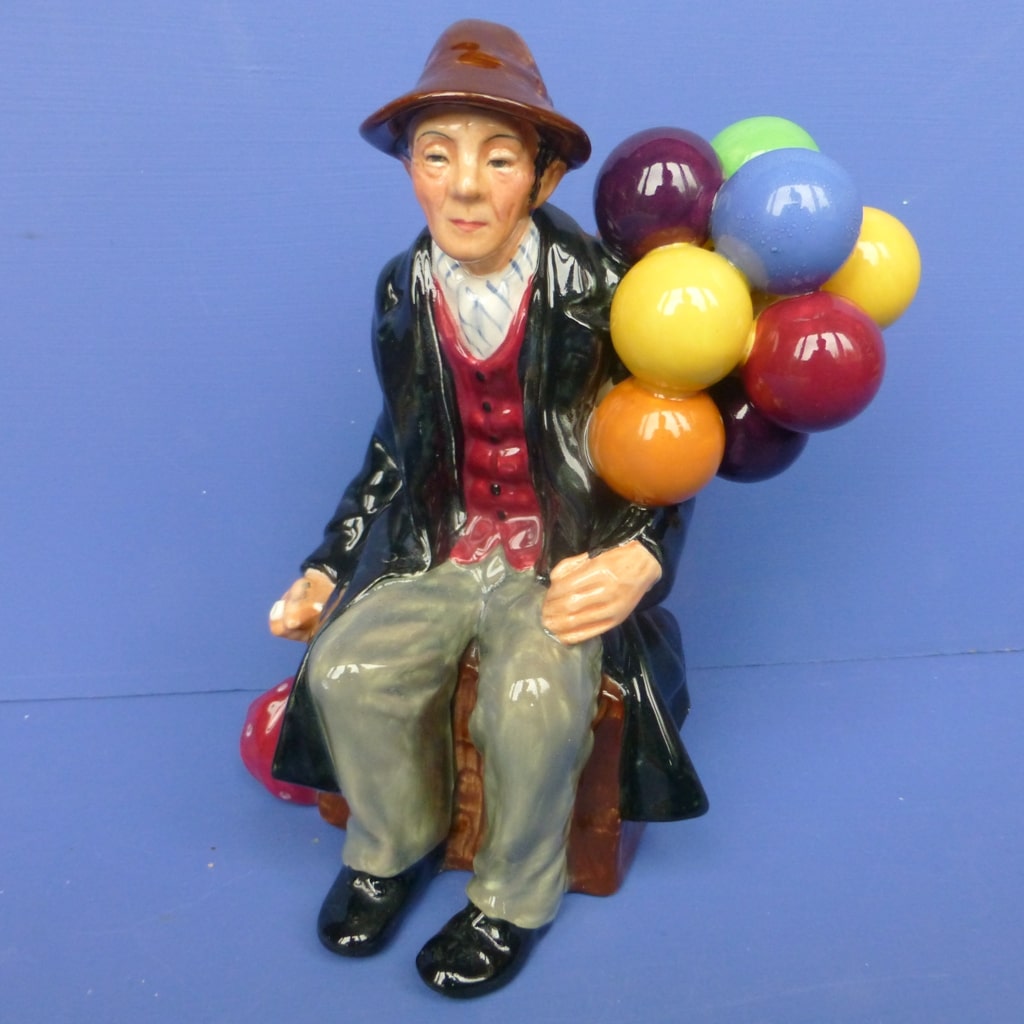 Royal Doulton Character Figurine - Balloon Man (Early Version With Blu ...