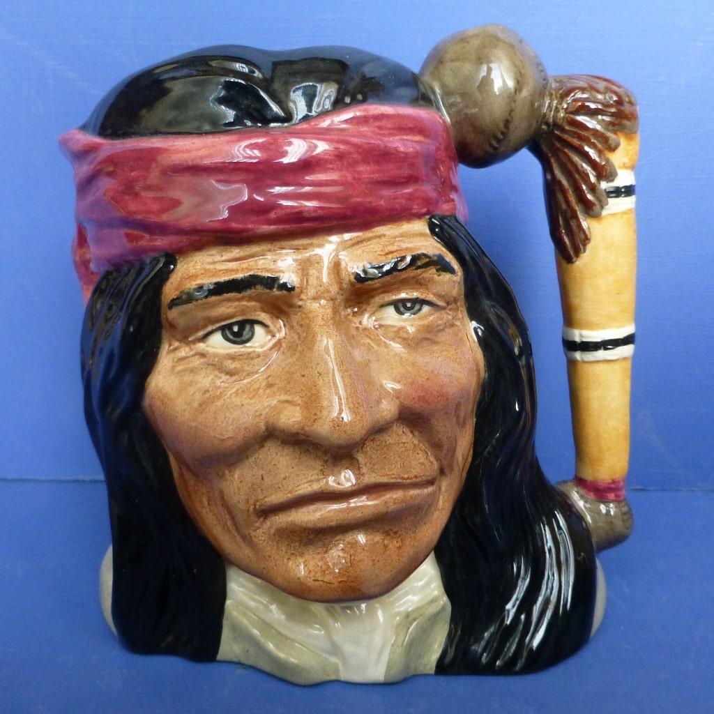 Royal Doulton Wild West Medium Character Jug - Geronimo D6733 – Peak ...