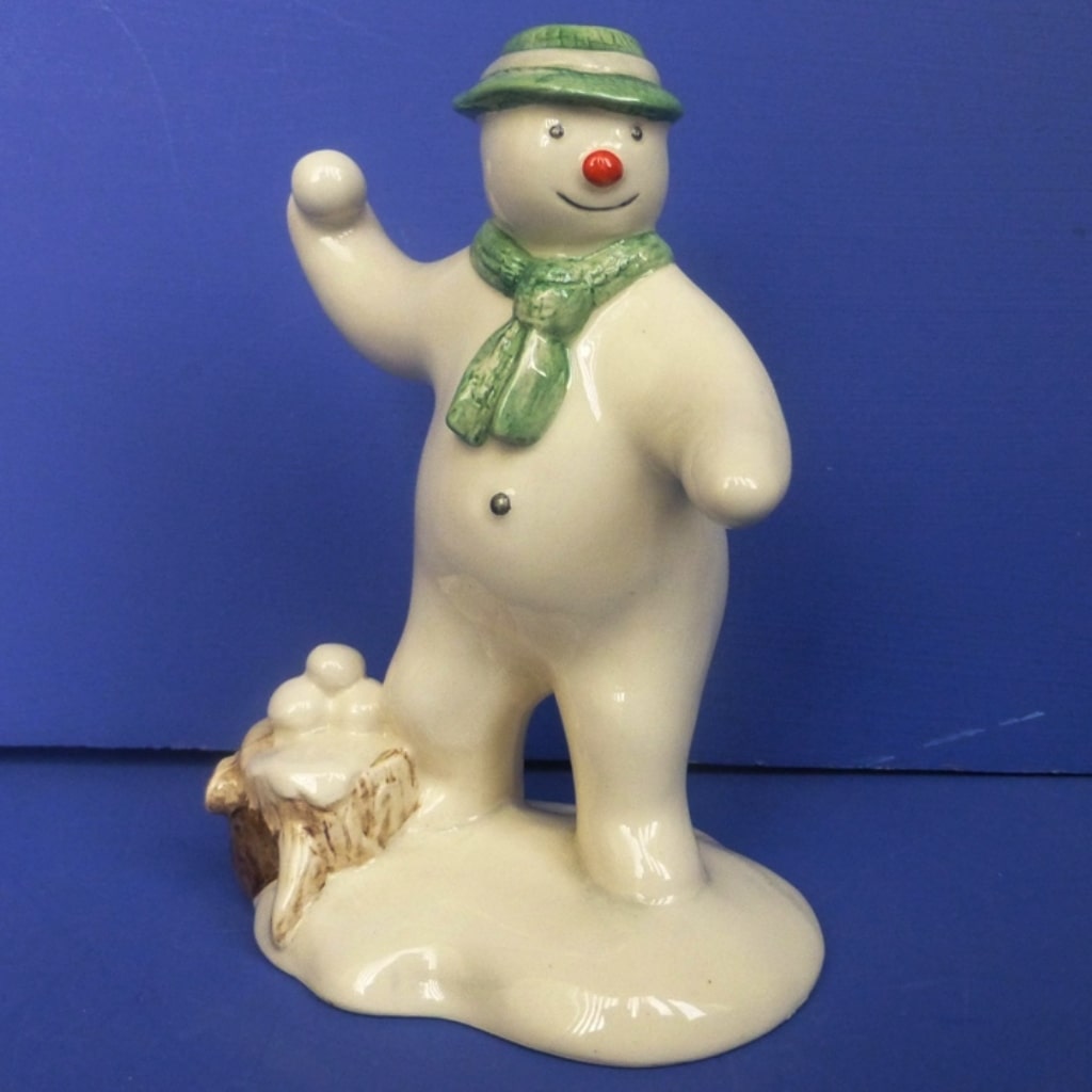 Royal Doulton The Snowman Figurine - The Snowman Snowballing DS22 ...
