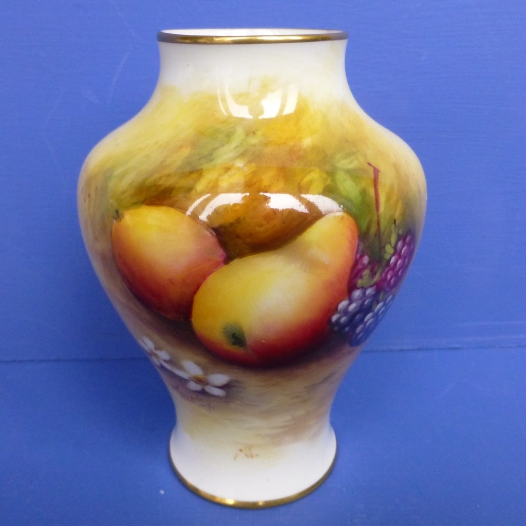 Royal Worcester Fruit Vase Signed By George Moseley C1930 – Peak ...