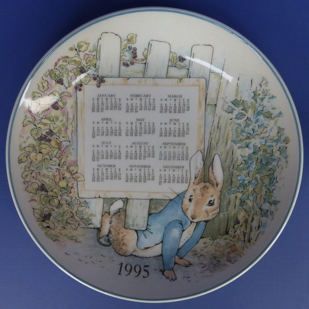 Wedgwood Beatrix Potter Peter Rabbit Calendar Plate - 1995 – Peak ...