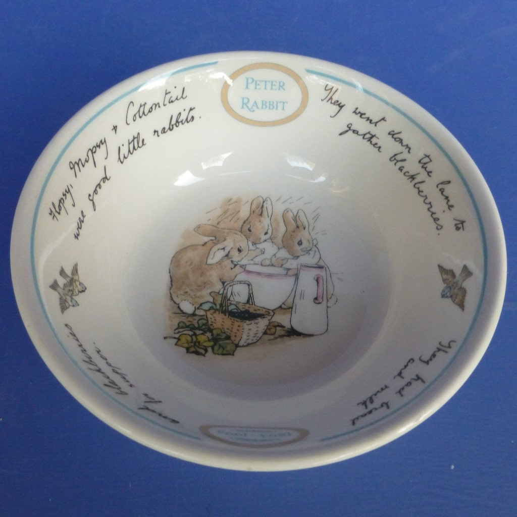 Wedgwood Beatrix Potter Centenary Cereal Bowl - Flopsy, Mopsy and Cott ...