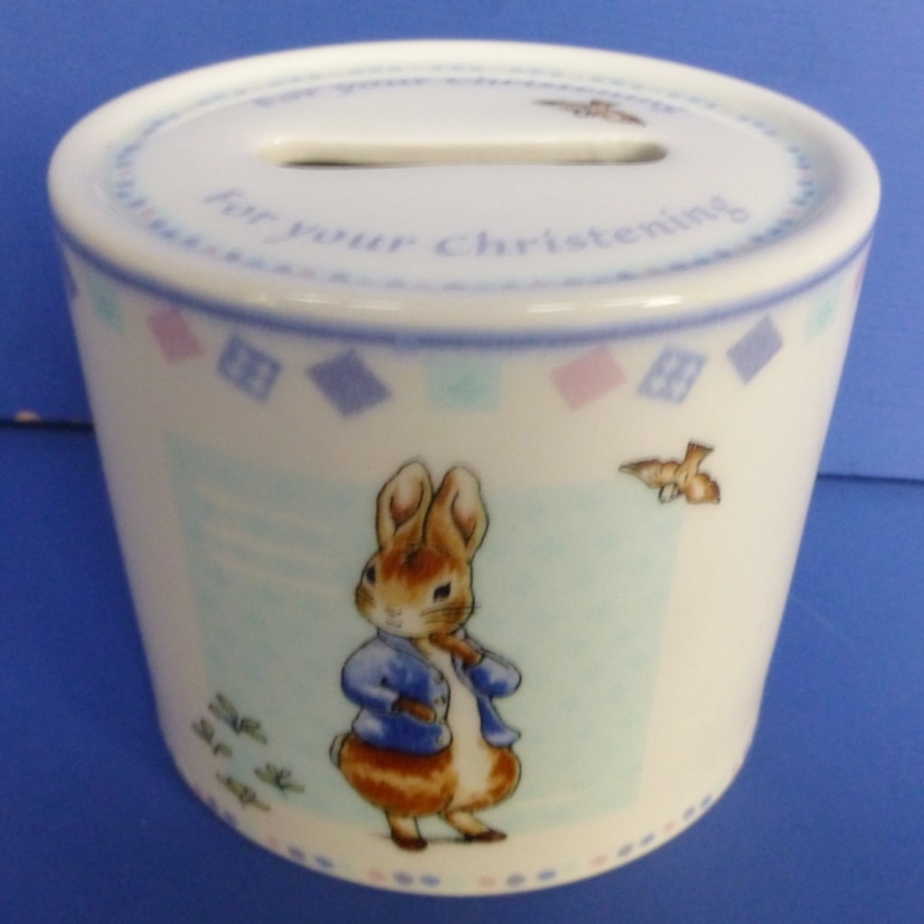 Wedgwood Beatrix Potter Christening Money Box - Peter Rabbit – Peak ...