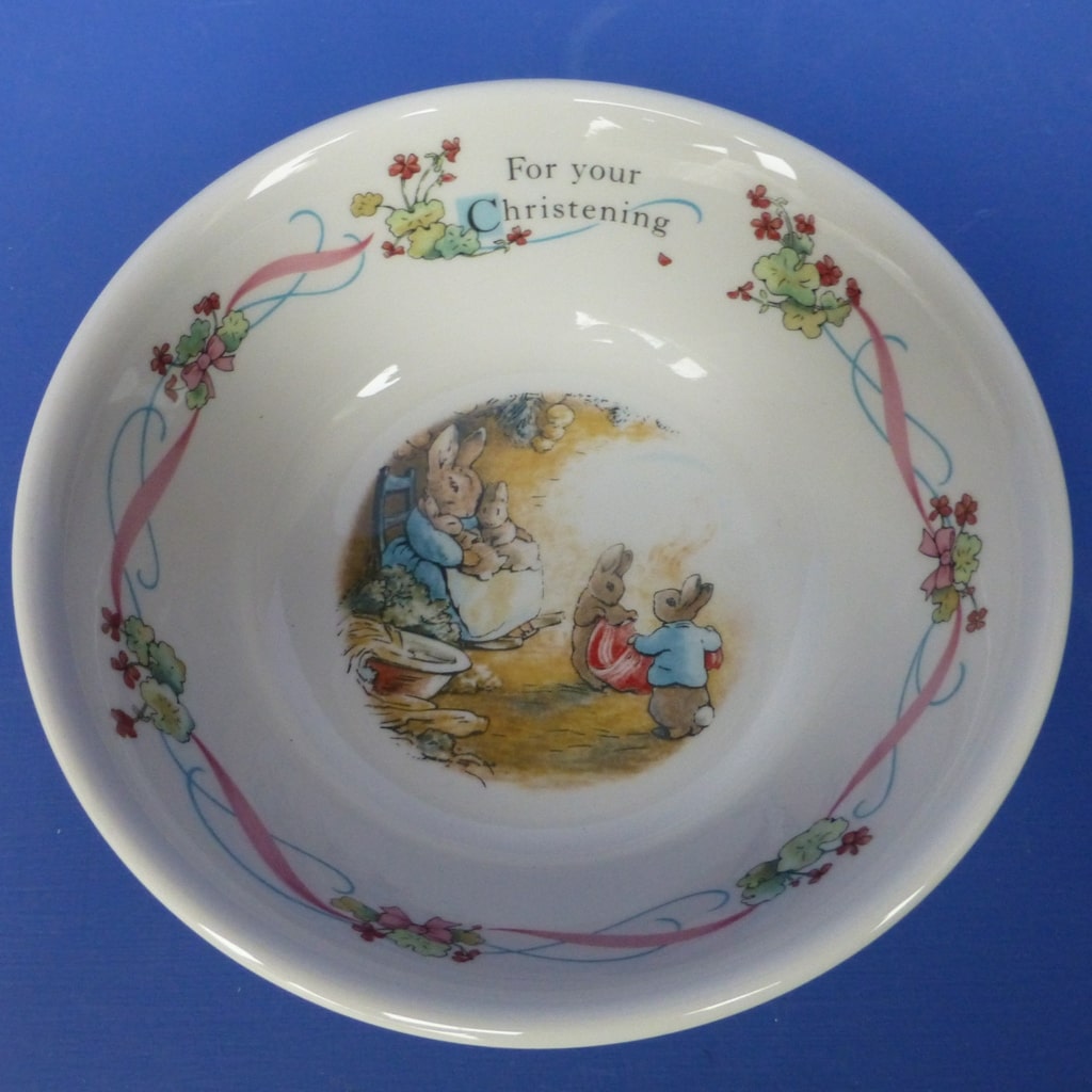 Wedgwood Beatrix Potter Peter Rabbit Christening Cereal Bowl – Peak ...