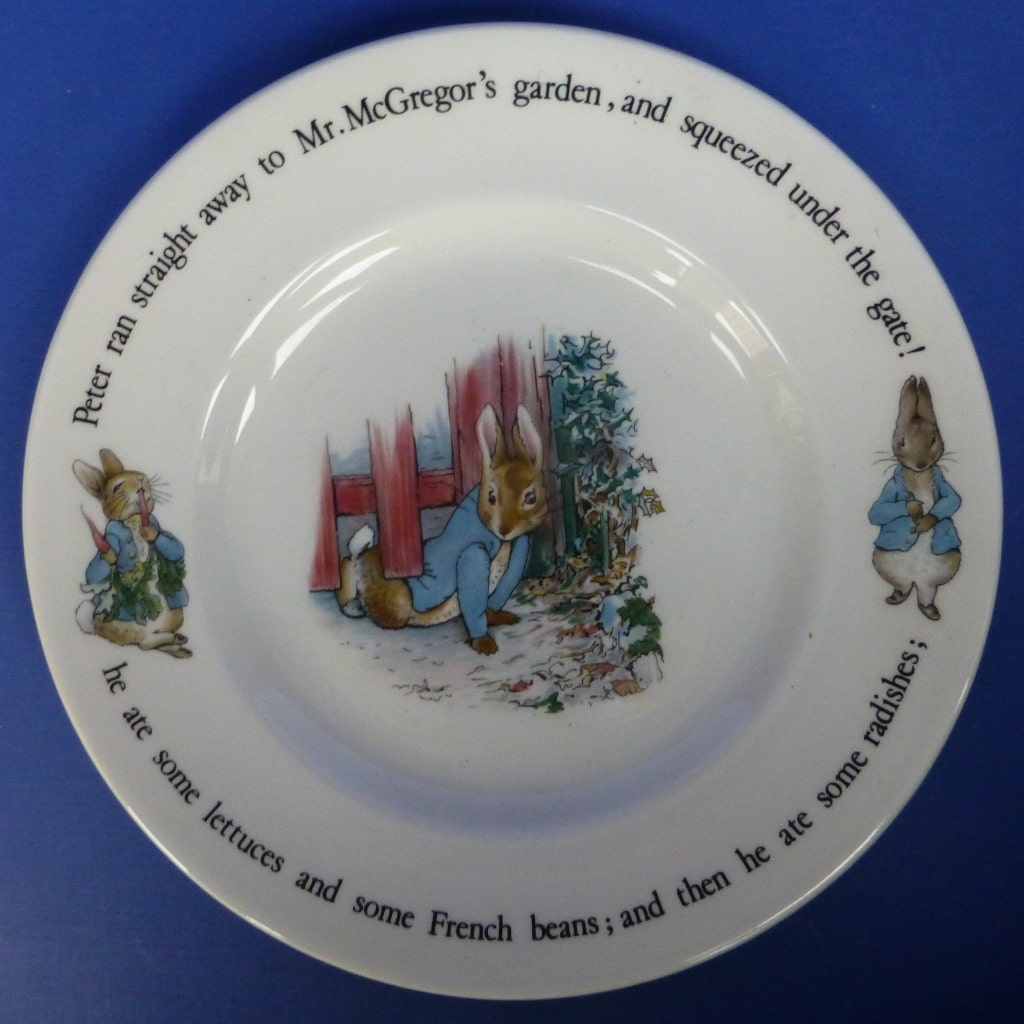 Wedgwood Beatrix Potter Salad Plate - Peter Rabbit – Peak Antiques and ...